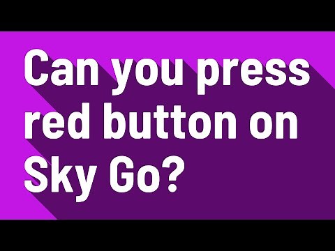 Can you press red button on Sky Go?