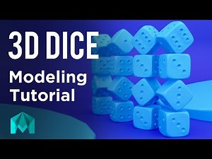 3d Dice Modeling ~ Tutorial in Maya 2019