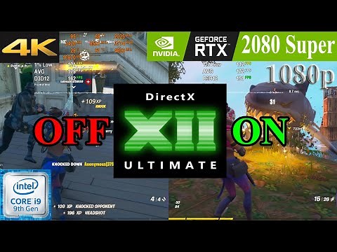 Fortnite: DirectX 12 Ultimate Hardware Accelerated GPU Scheduling On vs Off FPS Comparison Benchmark