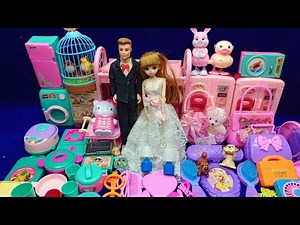11 Minutes Satisfying with Unboxing Barbie Princess Wedding Dress Up Playset ASMR｜Review Toys