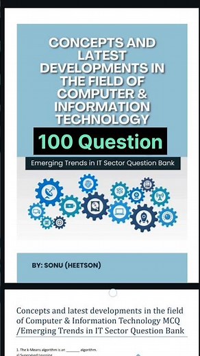 Concepts and latest developments in the field of Computer and Information Technology MCQ PDF