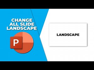 How to change all slide in PowerPoint to landscape