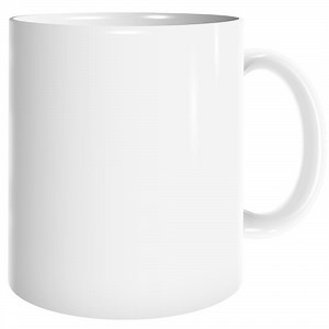 HPN SubliCraft 11 oz. Dolphin Coated White Sublimation Ceramic Mug - 1