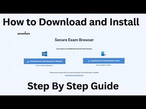 How to install latest version of Secure Exam Browser for Accenture Exam | SEB