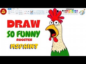 41.How to draw so cute funny cartoon characters in MS Paint 🖥️🎨 (So Easy & Funny for Beginners!)