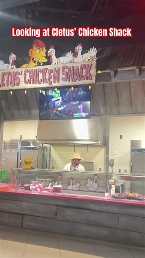 Universal Studios - Simpsons Land- Cletus’ Chicken Shack. #thesimpsons #cletus #universalstudios