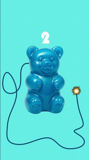 10 Second Timer Gummy Bear Explosion