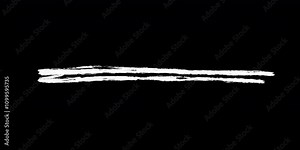 Pack of Animated Scribbled Lines and Underlines. Highlighter, Doodle marker for selecting text. Doodle loop animation with Alpha channel.