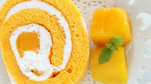 Bûche de Noël aux fruits exotiques