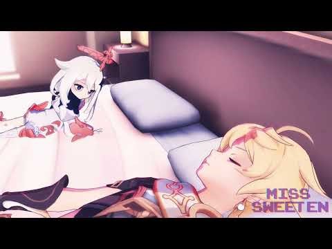 【MMD x Genshin Impact】Paimon scared of Aether's snoring