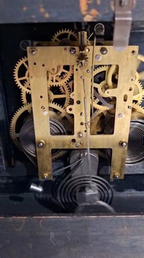 Clock Chime in Action #shorts #clocks #chime #asmrsounds #oddlysatisfying #horology #movement