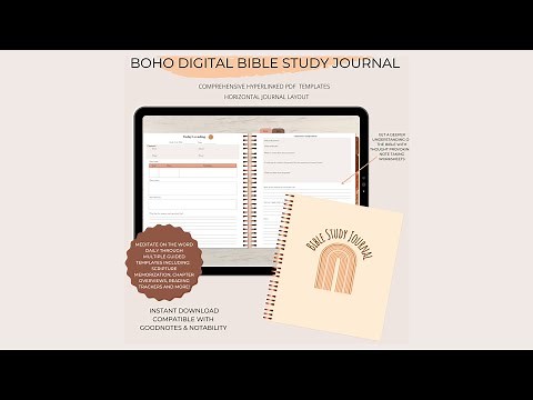 Digital Bible Study Journal Tutorial | GoodNotes 5 | Notability