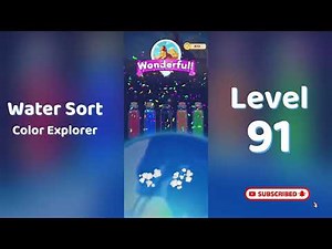 🎮 Water Sort Color Explorer Level 91 Walkthrough | SolutionGuruji 🌍