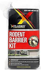 Xcluder Rodent Control Fill Fabric, Large DIY Kit, Stainless Steel Wool, Stops Rats and Mice