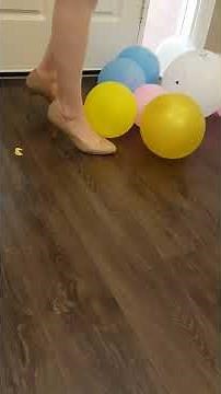 Stepping on balloons with high heel shoes | Balloon POPs | ASMR