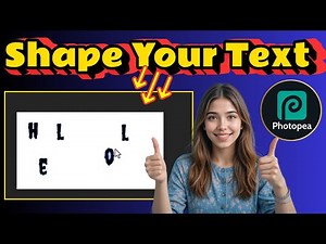 How To Convert Text Into A Shape In Photopea - Full Tutorial