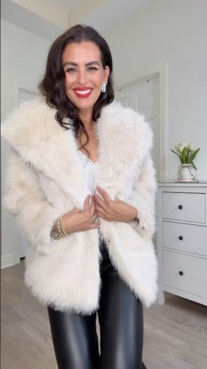 Walking into 2026 ✨🥂#ootd #style #fauxfurcoat