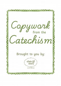 Catechism Copywork for Kids | Faith-based Handwriting Practice & Bible Memory Practice - Etsy