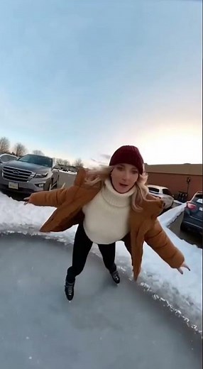 Ice Skating on a PUDDLE?!
