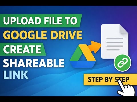 How to Upload Files to Google Drive & Create a Shareable Link to YouToube Description Step by Step