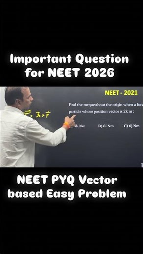 Mechanical Torque formula based easy question in NEET 2021 |Important for NEET 2026 exam |