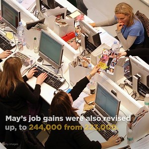 4.4K views · 30 reactions | U.S. economy adds more jobs than expected in June. | Yahoo Finance | Facebook