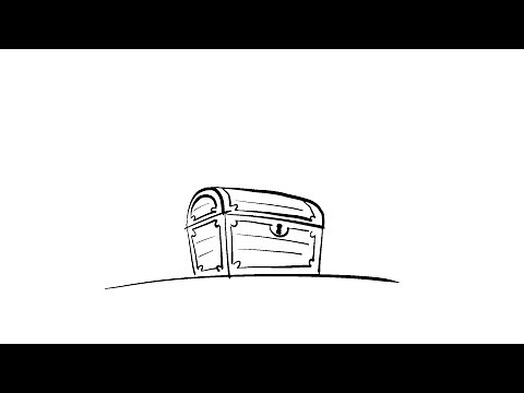 How to Draw a Simple Locked Treasure Chest | Step-by-Step Lesson