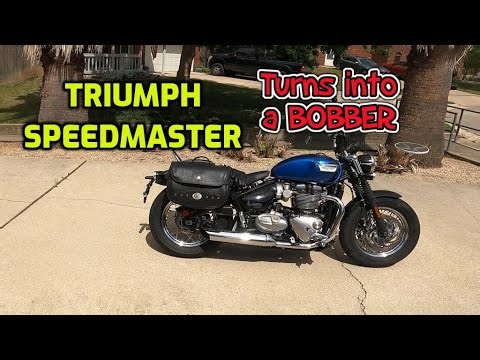 I turned my Triumph Speedmaster into a Bobber with mid-controls !!