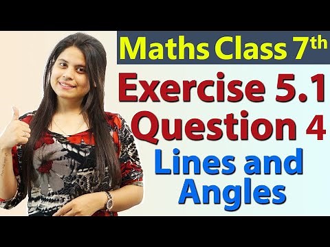 Q 4, Ex 5.1 - Lines and Angles - Chapter 5 - Maths Class 7th - NCERT