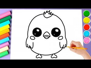 How to DRAW a BABY CHICK Step by Step 🎨