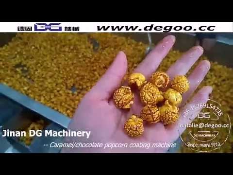 Caramel popcorn chocolate popcorn making machine caramelizing coater