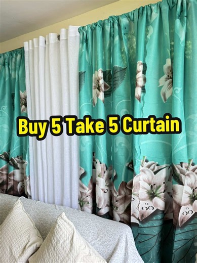 buy 5 take 5 curtain, affordable curtains PH, cheap blackout curtains, budget home decor curtains, window curtains sale, curtain promo Philippines, stylish curtain designs, living room curtains set, bedroom curtain bundle, best curtain deals PH #CurtainSalePH #Buy5Take5 #HomeDecorDeals #AffordableCurtains #BudgetMakeoverPH