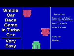 Road Race Game in C++ source code