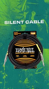 Popping prevention at its finest! Brand new Ernie Ball Silent instrument cables are here. The silent plug features an integrated “silent” switch that cuts the signal as you plug and unplug, eliminating unpleasant noise from your amp or other audio sources. | Ernie Ball