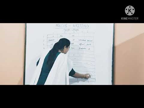 precis writing (Rough draft/fair draft)