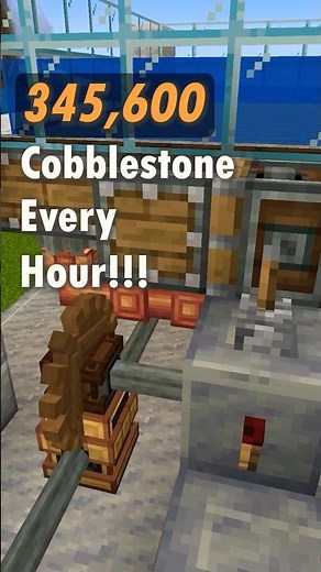 The Fastest Cobblestone Generator for Minecraft Survival?! #minecraft #createmod #minecraftcreate