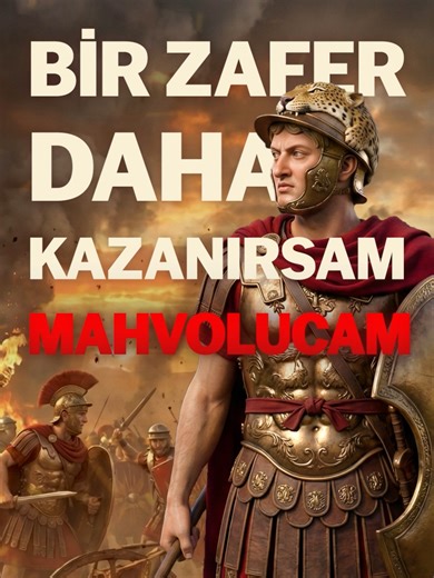 Pirus Roma’yı iki kez yendi ama bunun bedeli çok ağır oldu. Kazandığı her savaşta ordusu biraz daha tükendi. Roma toparlanırken, Pirus’un gücü geri gelmedi. Bugün buna “Pirus Zaferi” diyoruz. #tarih #piruszaferi #roma #antikçağ