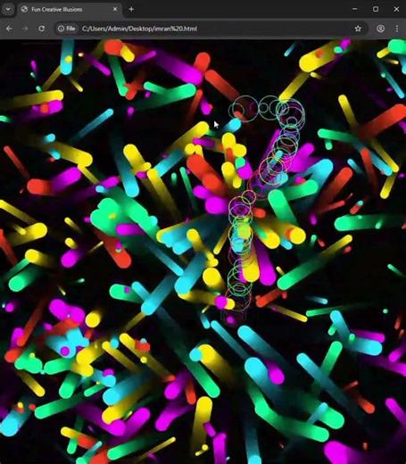 bloom illusions using html css js #coding #memes #programming #webdesign #python #new #how #learn