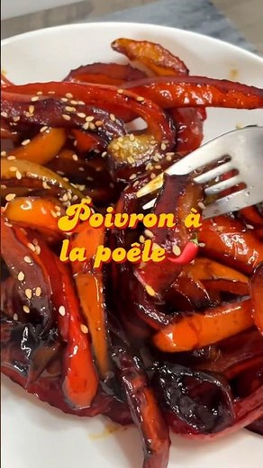Poivrons rouges 🌶️😻 #easy #recipe #recette