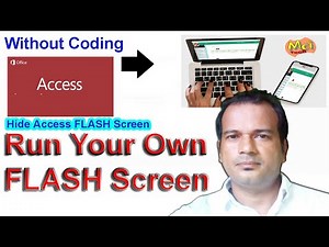 run your own splash screen in access, hide access splash screen