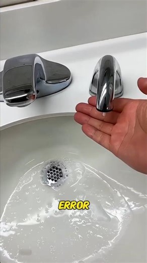 This automatic faucet is very naughty.