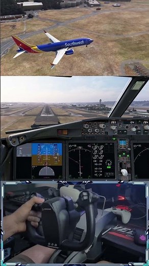 IFLY BOEING 737 MAX LANDING COCKPIT CAM #shorts #flightsimulator #msfs #msfs2020 #msfs2024 #aviation