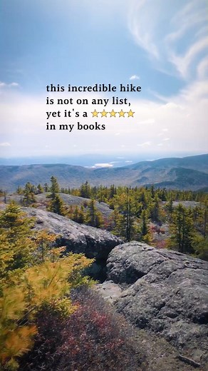 Caribou Mountain might be one of the most underrated hikes in Maine. The 360° views and patches of open rock are spectacular! This White Mountains, Maine, trail is a perfect blend of challenge and beauty, featuring a steady climb, a peaceful waterfall, and a payoff that will leave you speechless. It’s a fantastic day hike for those seeking some solitude. 🥾 Why I loved it: ✅ Wide-open, 360-degree summit ✅ Kees Falls is a nice bonus on the trail! ✅ Steady climb with minimal scrambles ⚠️ Things to