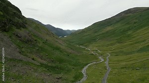 Drone video of one of Cumbria’s highest passes. The Honister Pass forms part of a beautiful valley, from Keswick that includes Newlands Pass, Buttermere and Crummock Water.