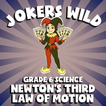 Newton's Third Law of Motion JOKERS WILD Science Game | No Prep Grade 6 Review