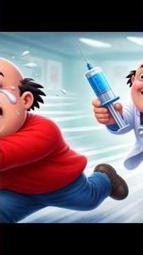 Funny Doctor Visit | Motu Patlu Bukhar Rhyme for Kids #motu