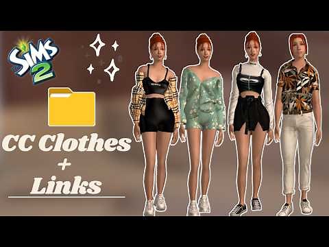 🌟 Sims 2 CC Clothes Tour + Links 🛍️ | Best Custom Content For Aesthetic Gameplay ✨