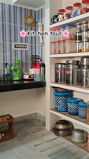 My New Kitchen Tour ✨| Non - modular kitchen Organization idea #shorts