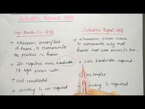Go back N ARQ & Selective Repeat ARQ | Differences | Networking | Part-43 | Niharika Panda