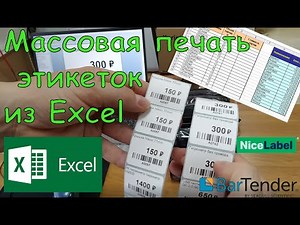 Bulk label printing from Excel using NiceLabel and BarTender on the Xprinter XP-365B